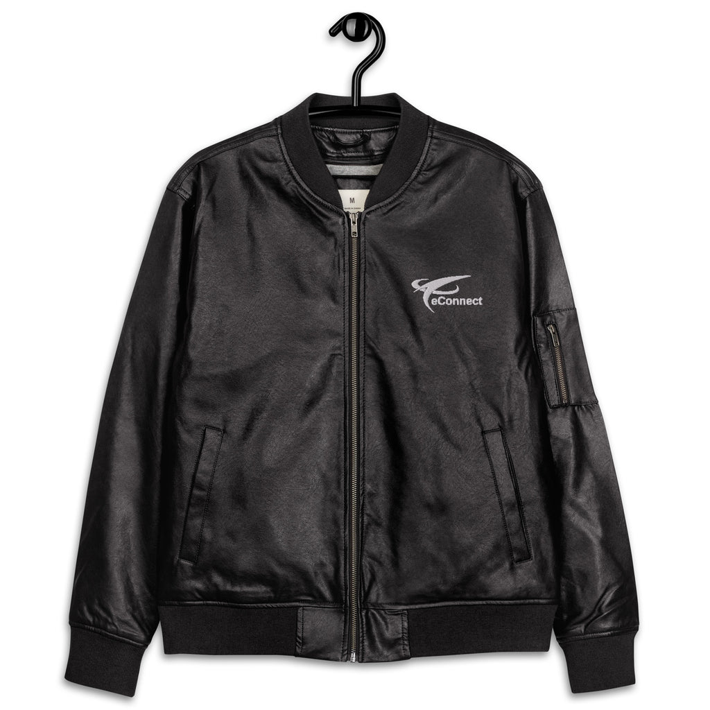 Men's Leather Bomber Jacket – eC Swag labs